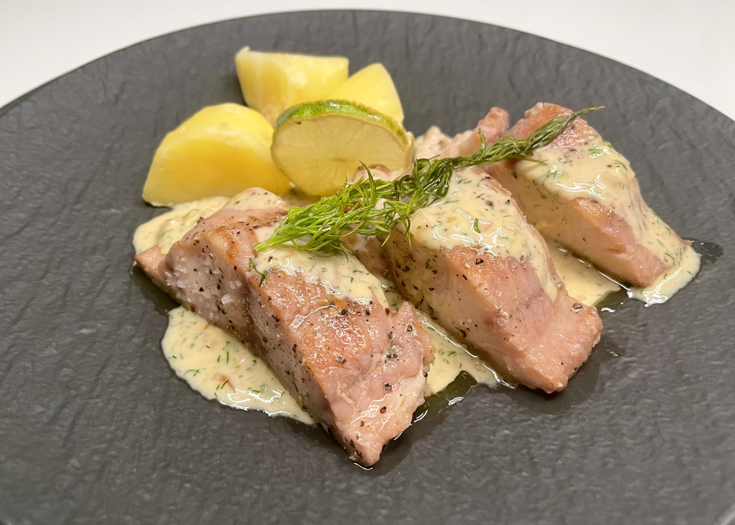 Welsfilet in Honig-Senf Sauce - Dine-Fine.de